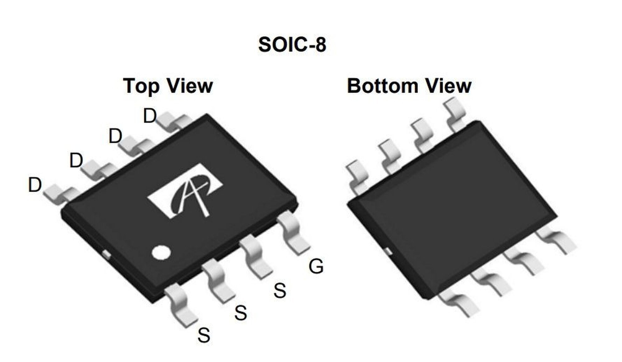 Микросхема AO4423 P-Channel MOSFET 30V 17A SO-8