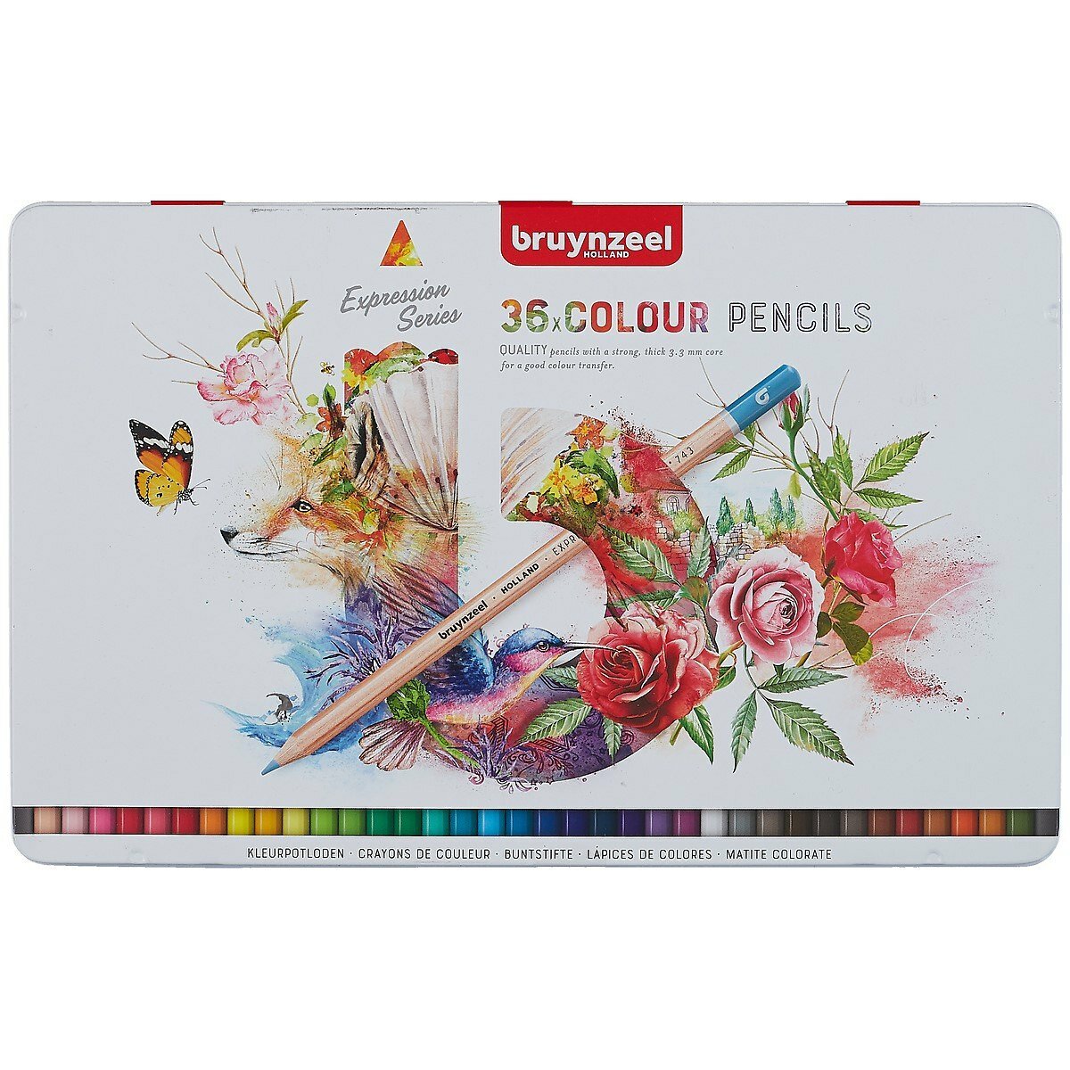 Карандаши цветные 36цв "Expression Colour" металл. кор.