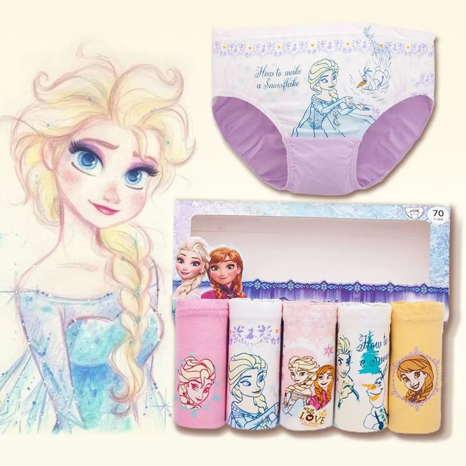 Hasbro Холодное сердце Эльза Косплей Трусы 70 15-18KG