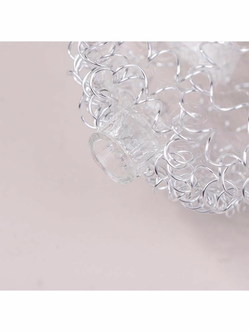 Абажур из алюминиевого проволочного шарика с наружной обмоткой G4