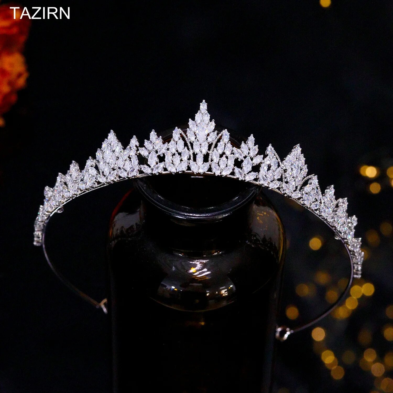 Тиара TAZIRN, серебро, с кубическим цирконием