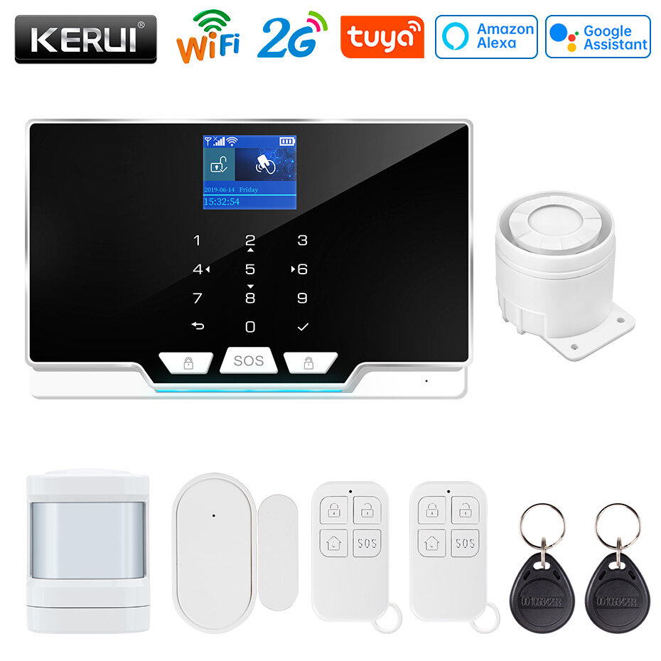 KERUI G20 GSM / Wi-Fi подключение к домашней сигнализации набор безопасности сигнализация умный дом умная жизнь / Tuya дистанционное управление