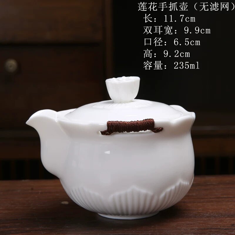 Керамический чайник в виде лотоса без фильтра, элегантный чайный набор