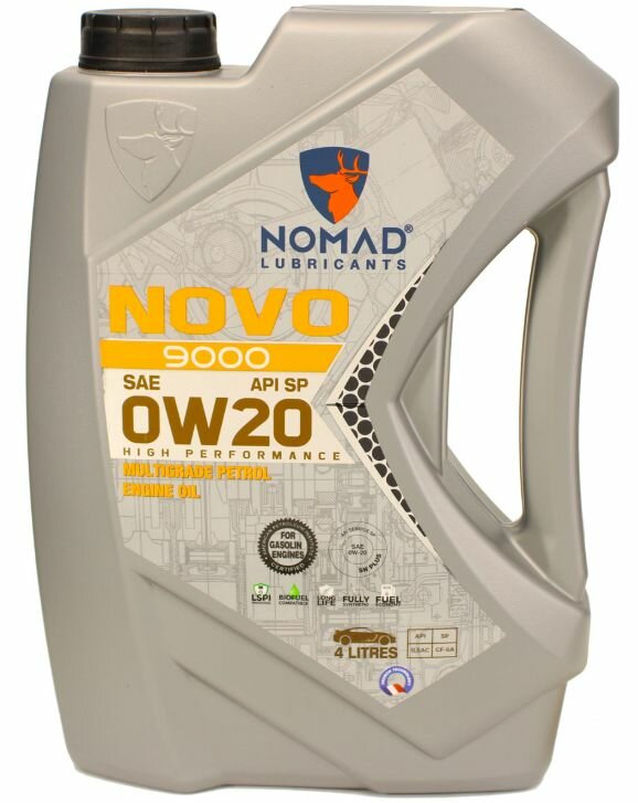 Масло моторное NOVO 9000 0W-20 (4 л.) API SP ILSAC GF-6A 9000 SP GF-6A 4л NOMAD 6297001279328
