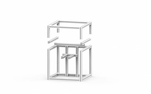 Рама для алюминиевого профиля 3D-принтера VORON V0.2, белый