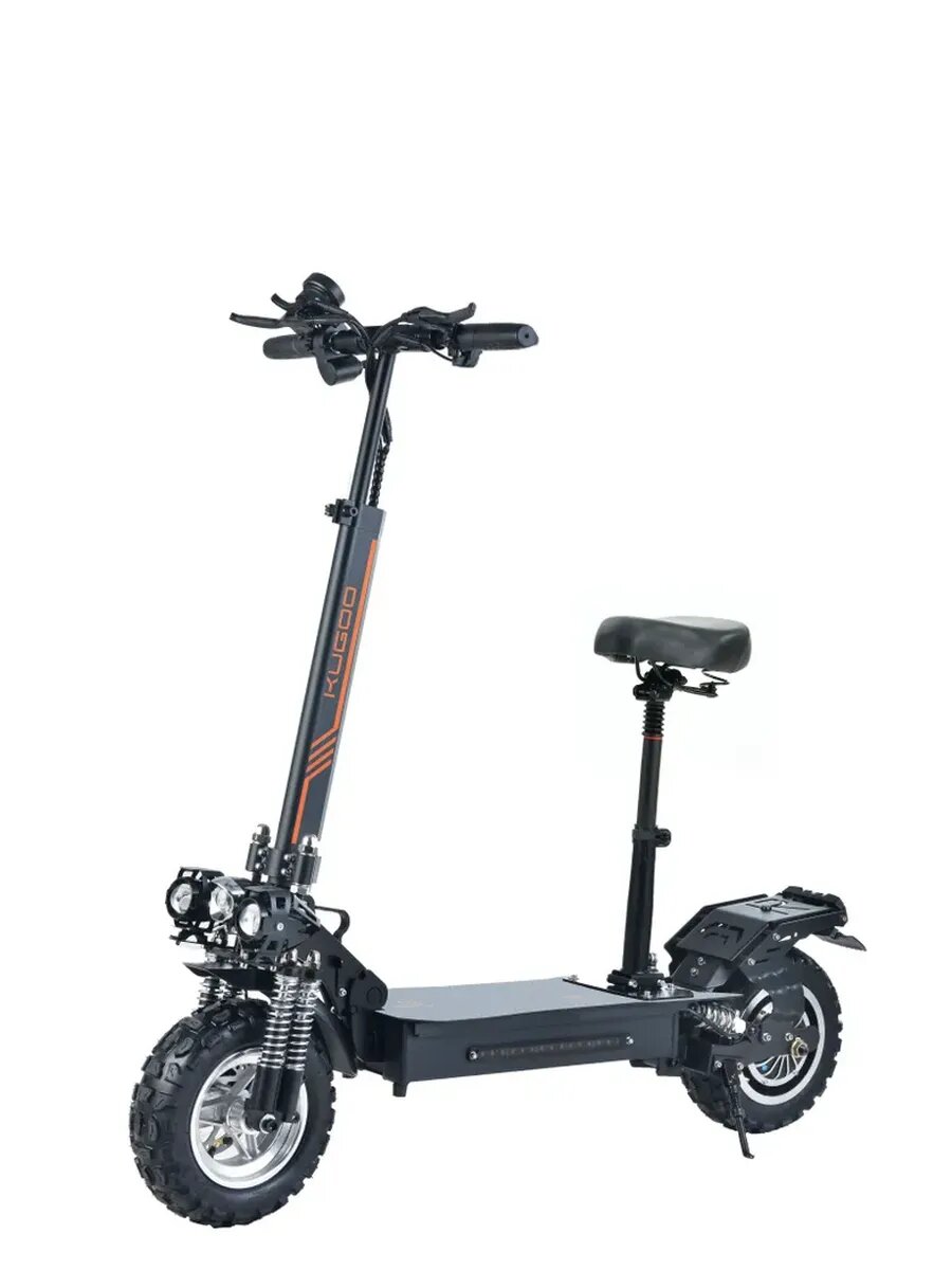 Электросамокат KUGOO Kirin M5, алюминиевый сплав, дисковые тормоза, чёрный