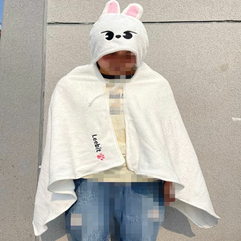 STRAYKIDS Skzoo Летнее Одеяло Для Кондиционера Плед-пончо 146*84cm