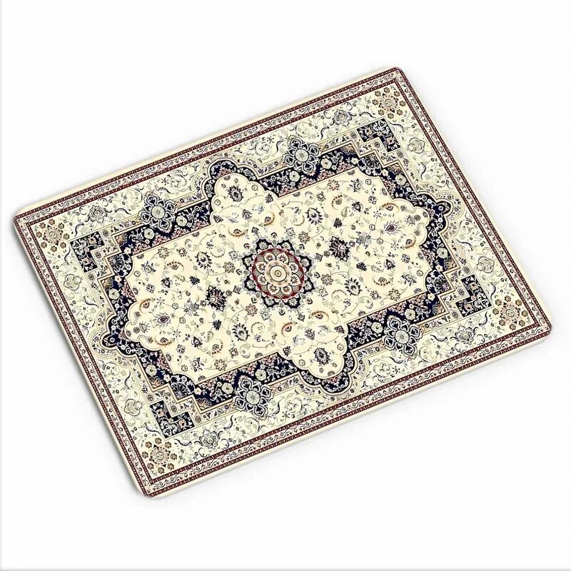 Персидский ковер, квадратный коврик для мыши, компьютерные аксессуары, маленькие коврики для ПК, настольные коврики из натурального каучука, нескользящий настольный ковер для офиса, домашнего декора
