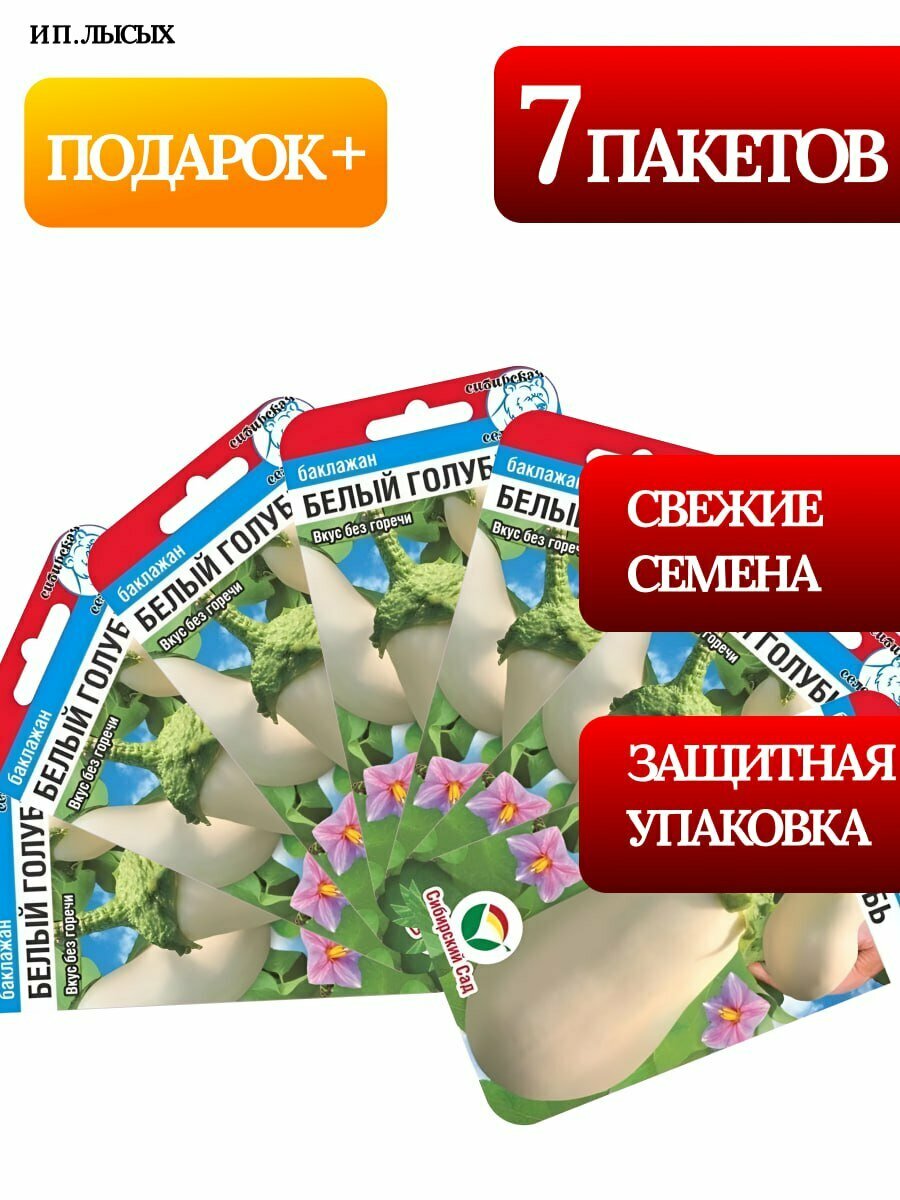 Семена Баклажанов "Белый Голубь"