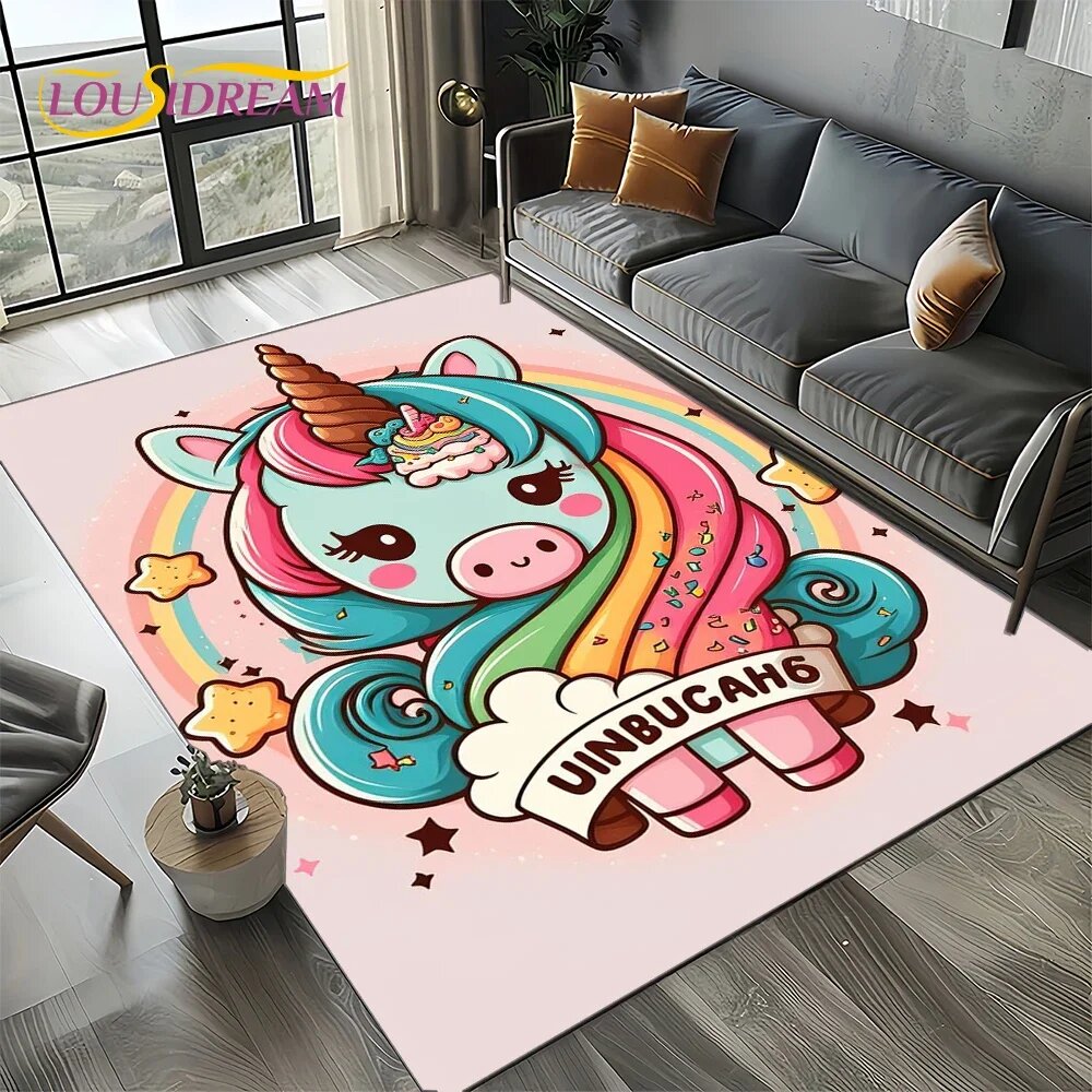 LOUSIDREAM ковёр с единорогом для девочки 100x150cm( 39x59in), 19