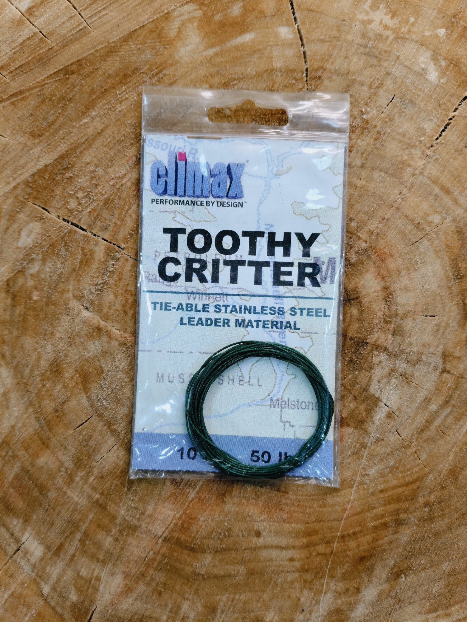 Climax toothy critter поводковый рыболовный материал нагрузка 50 lb