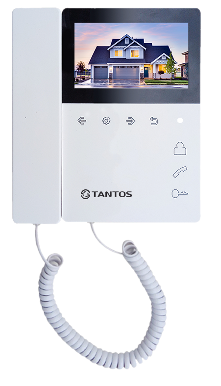 Монитор видеодомофона TANTOS Elly HD X с трубкой