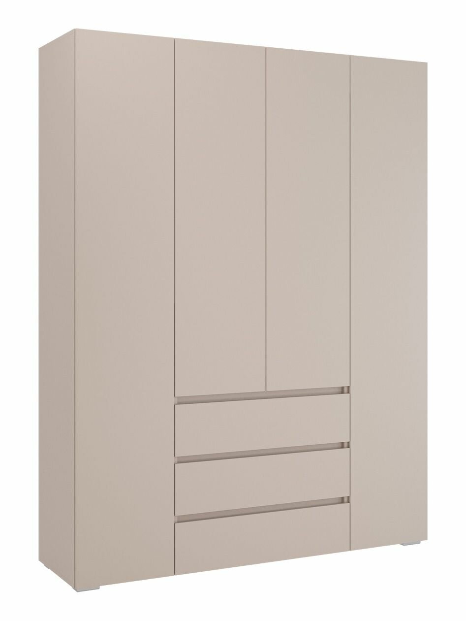 Шкаф распашной для одежды Ирэн с ящиками, со штангой, с полками, 160х46х210 см, Кашемир