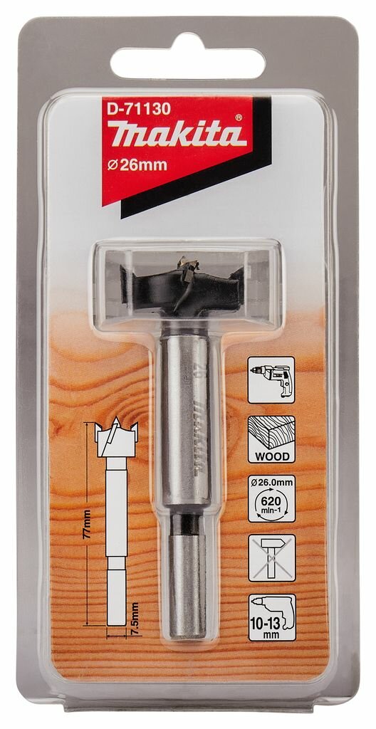 Сверло Форстнера STANDARD 26x77 Makita D-71130