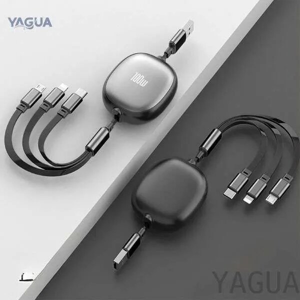 Кабель для мобильных устройств USB 2.0 Type-A/USB Type-C, 1 м, черно-серый
