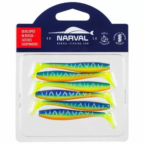 Силиконовая приманка Narval Choppy Tail 8cm #002 6шт.