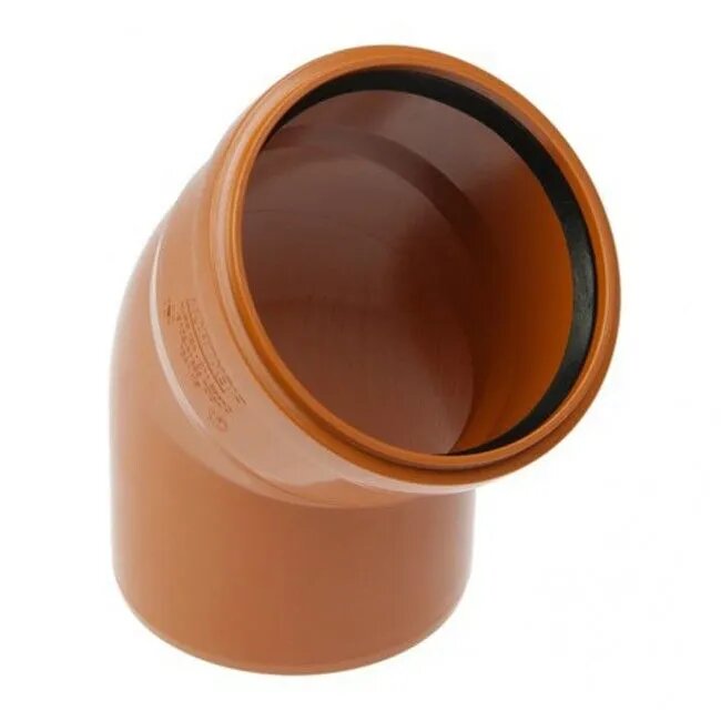 Отвод канализационный Flextron 110х45 рыжий, 1 шт.