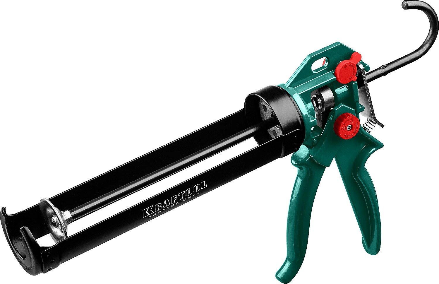 KRAFTOOL EXPERT 4-in-1 310 мл, усиленный скелетный поворотный пистолет для герметика с антикапельной системой.