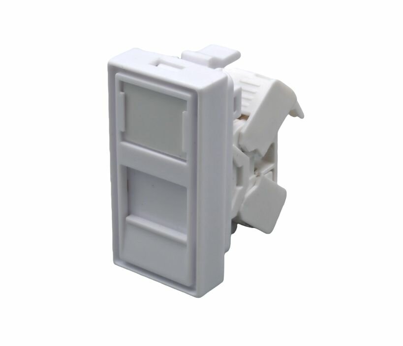 Модуль розетки Suprlan Mosaic, 45х22.5 мм, в сборе, UTP, 8P8C, RJ 45, категория 5Е