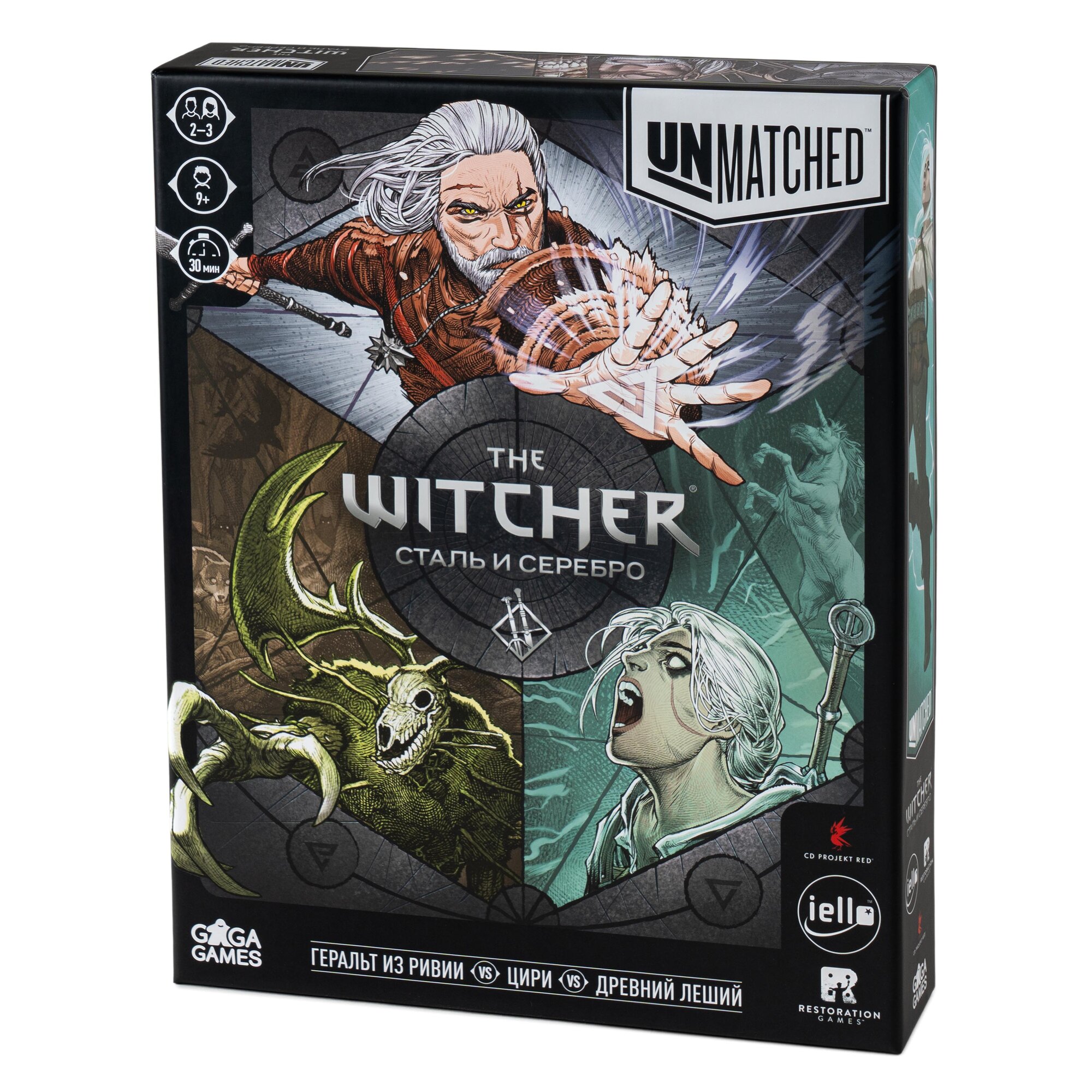 Настольная игра Unmatched. Witcher. Сталь и серебро, для фанатов