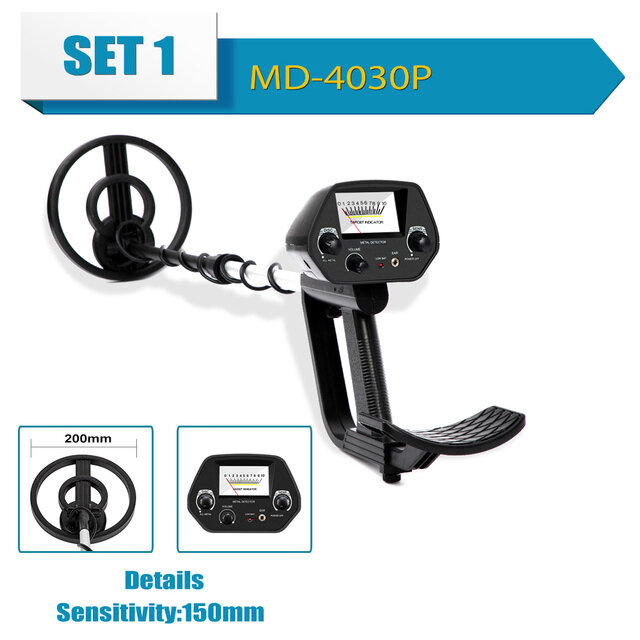 MD-4030P металлоискатель, детектор золота, подземный обнаружитель металла, охотник за сокровищами, портативный охотник, детектор, искатель золота-SET1 MD-4030P