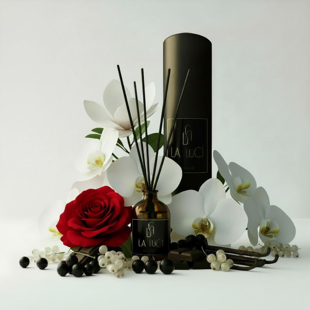 Диффузор для дома с палочками аромадиффузор Si Армани Си стойкие “LA LUCI“ручная работа, 50 мл