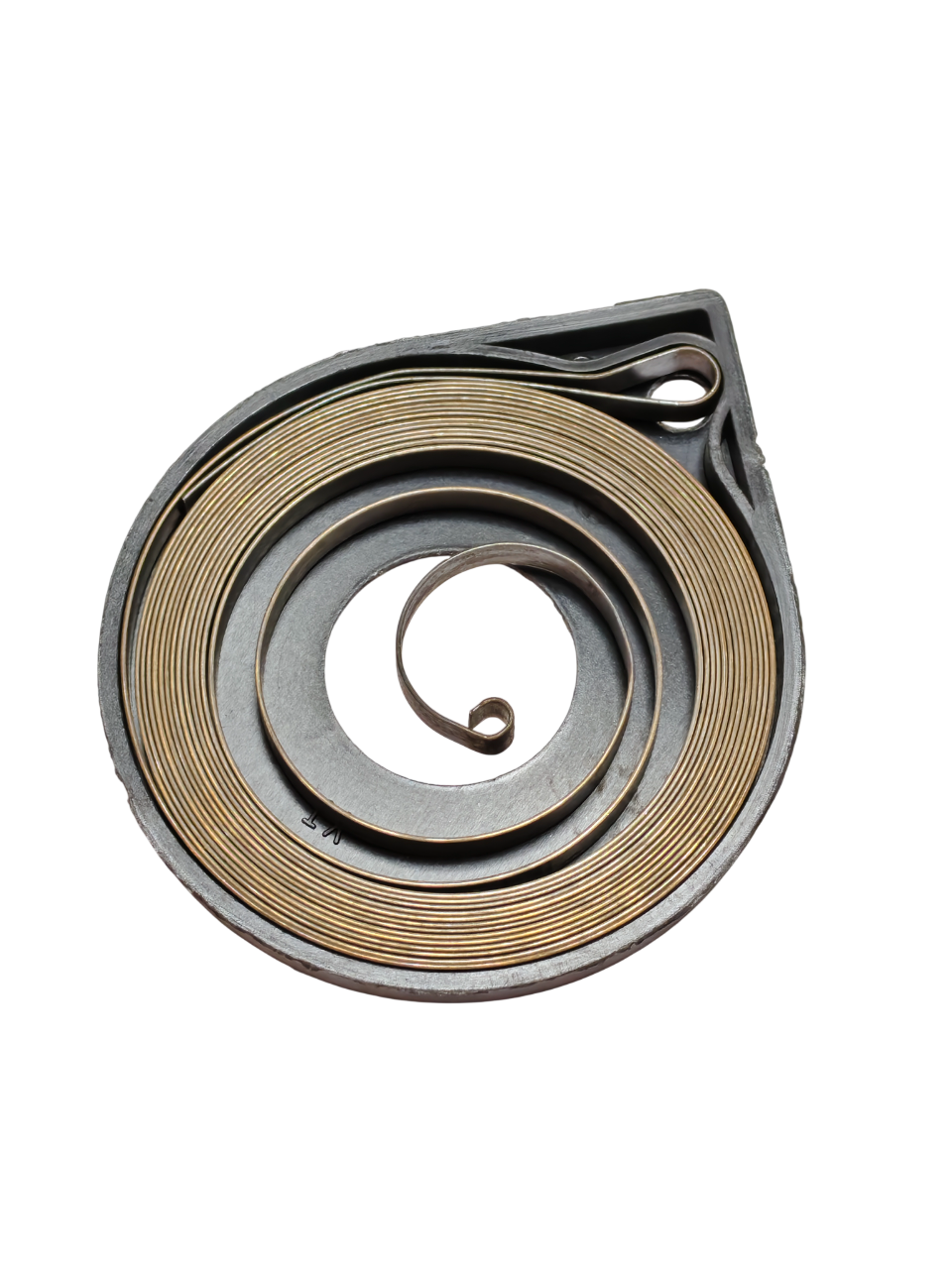 Пружина стартера (узкая) для бензопил с двигателем 45, 52 см3 (ширина 4 мм.) Brait, Carver, Huter, Champion, Prorab, Texas, Sturm, Patriot