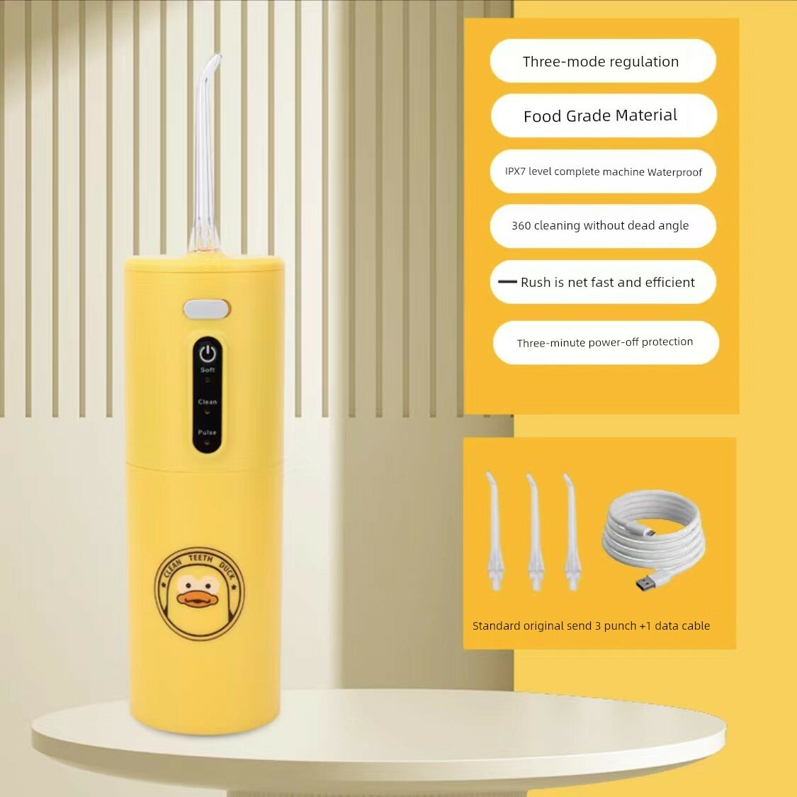 Новый детский ирригатор для полости рта, электрический очиститель зубов, портативный домашний ортодонтический
