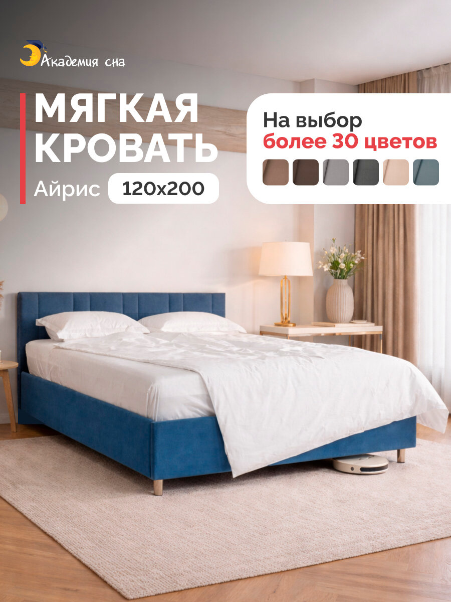 Кровать 120х200 полутороспальная Академия сна Айрис Тк. Balance 784