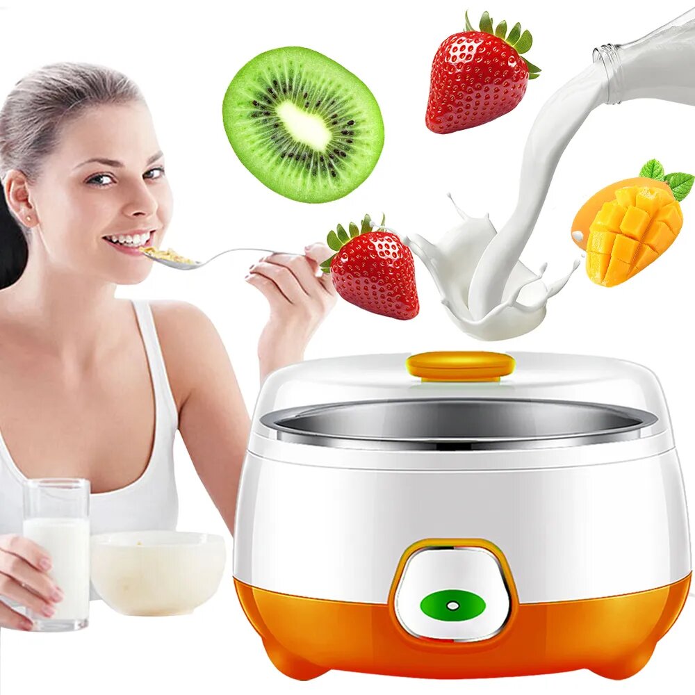 Автоматическая йогуртница 1 л из нержавейки для рисового вина и нато