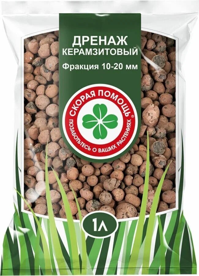 Дренаж керамзитовый фракции 10-20 мм 1 л Скорая помощь