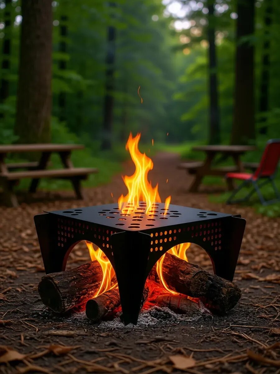 Мангал столик гриль