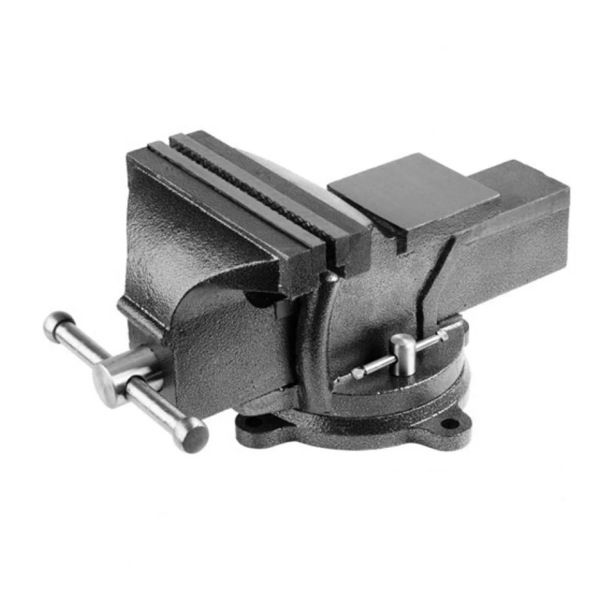 Тиски Stayer Standard 3254-200 черные, 20 см слесарные с поворотным основанием, наковальня