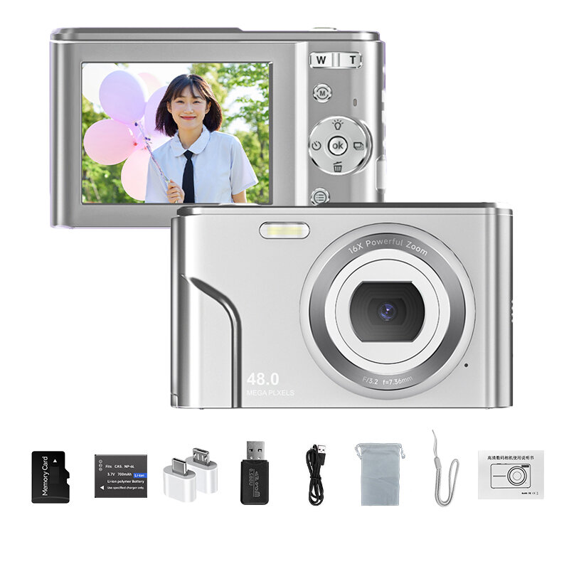 Цифровая камера унисекс SONGDIAN 5815062, 4800W Pixel, Two Batteries[32G Card+2.4 Inches+Autofocus]