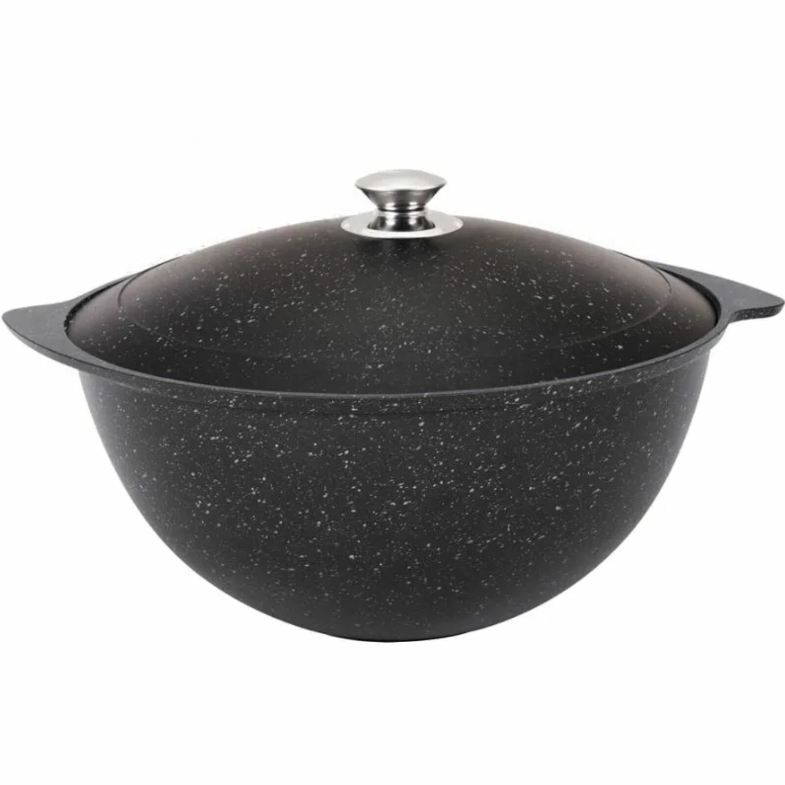 Казан Для Плова 7л d320 h158 Темный Мрамор Мет/Кр Литой Алюминий Kukmara КМТ75А