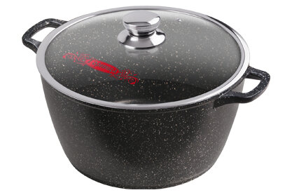 Кастрюля литая 5л с антипригарным покрытием и крышкой 26см, Горница