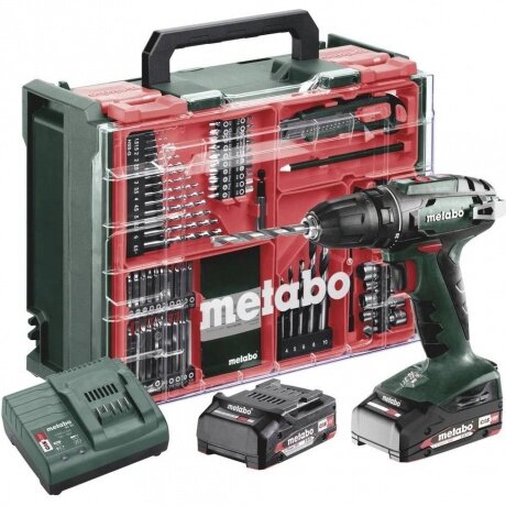 Дрель ударная Metabo BS 18 Set патрон: быстрозажимной реверс (кейс в комплекте) (602207710)