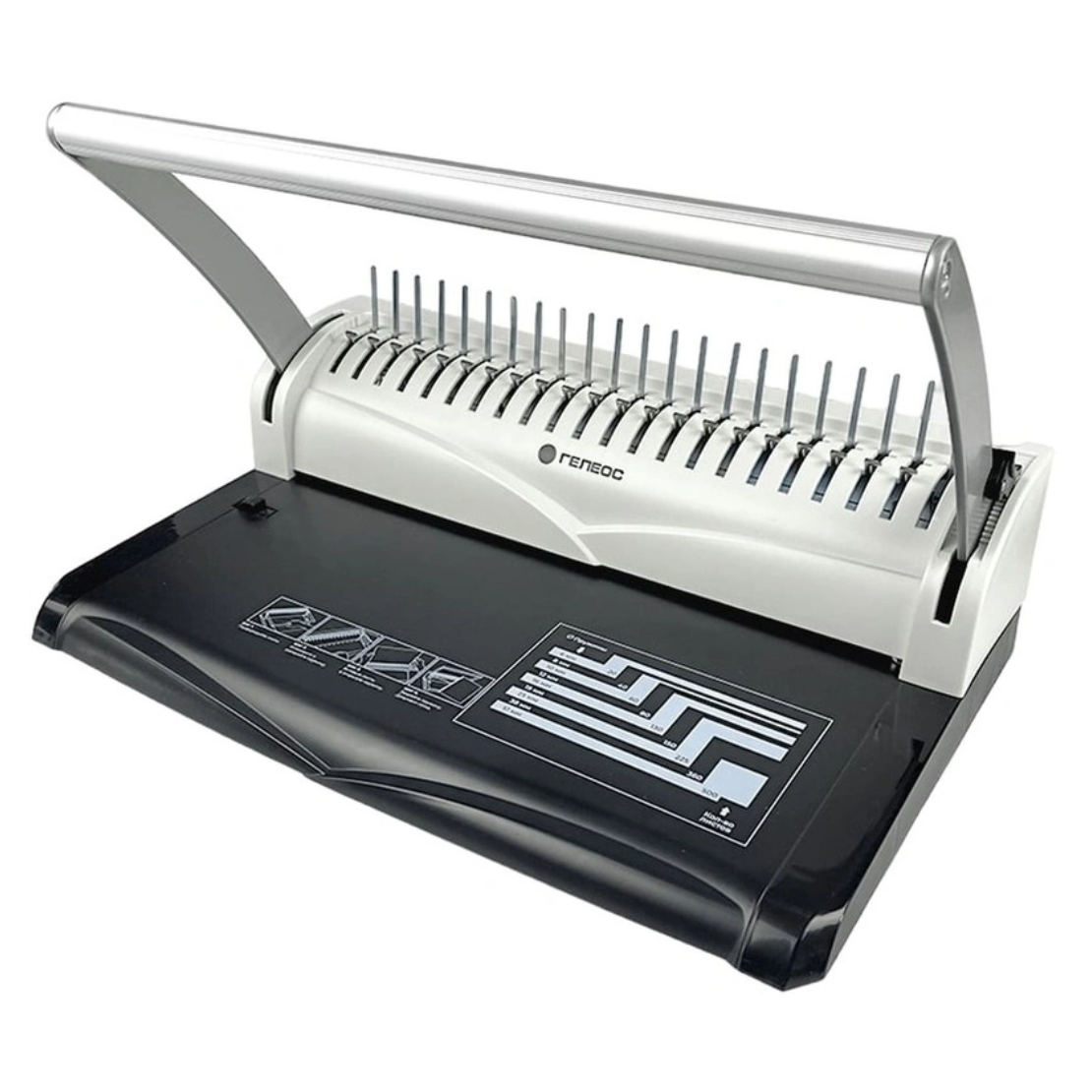 Брошюратор Heleos БП13П, A4, A5, переплет 500 листов, перфорирование до 13 листов, черно-белый