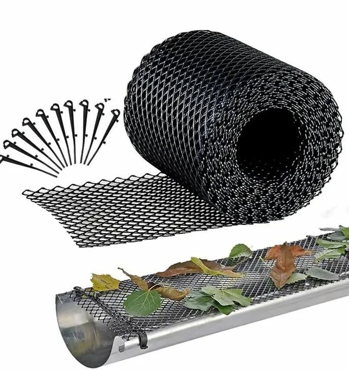Суперпрочная Сетка для защиты водостока от мусора и листьев , 18*800cm