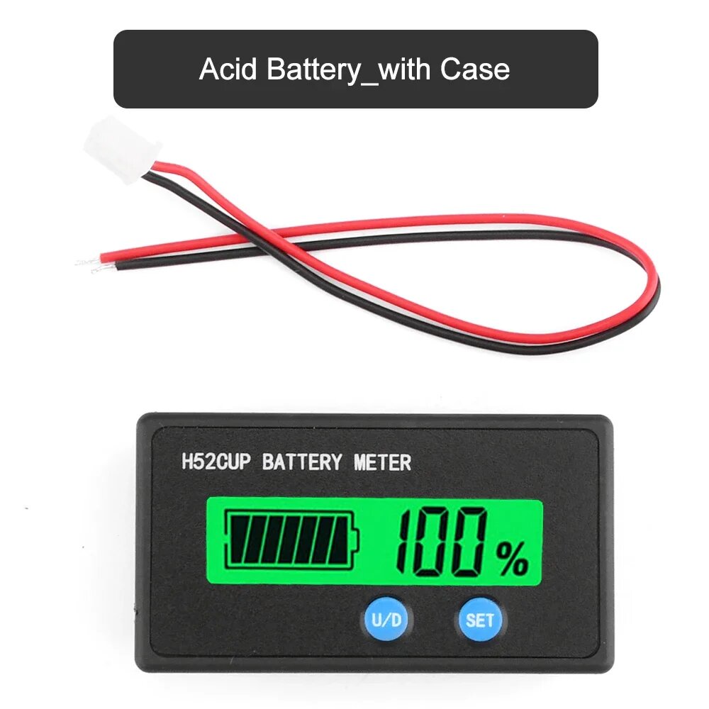 Вольтметр для аккумулятора Acid Battery с корпусом LAB