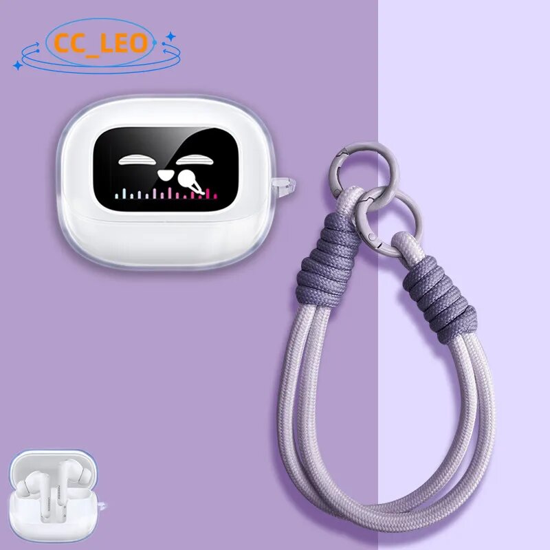 Чехол UGREEN EchoBuds Magic Case прозрачный для наушников UGREEN T6 Magic 8