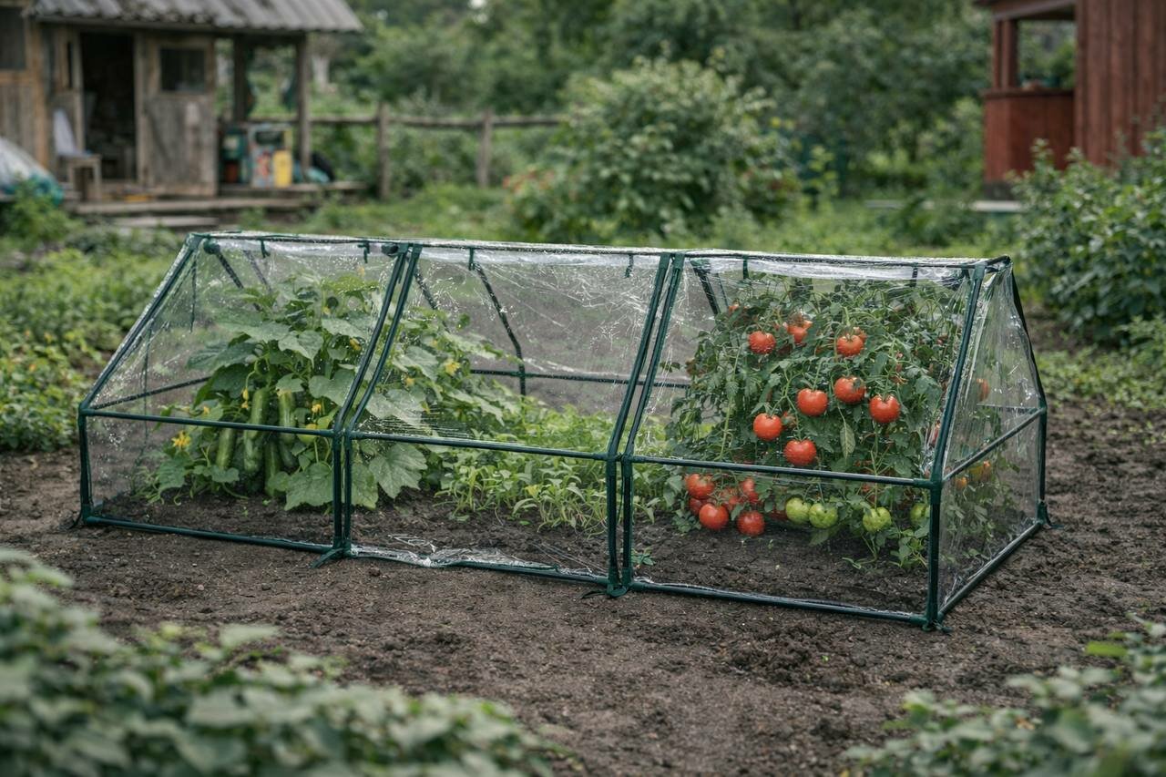 Теплица для растений 270 см, ширина 92 см, высота 92 см, стальная труба 18 мм