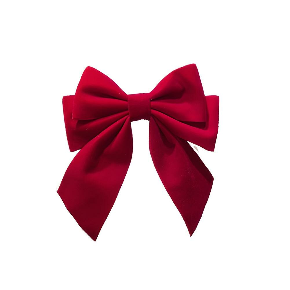 Заколка для волос в виде бантика из красного бархата, красные блестящие бантики для волос с плюшевой подкладкой для девочек и женщин, стильный бантик для волос, дизайн бантиков.