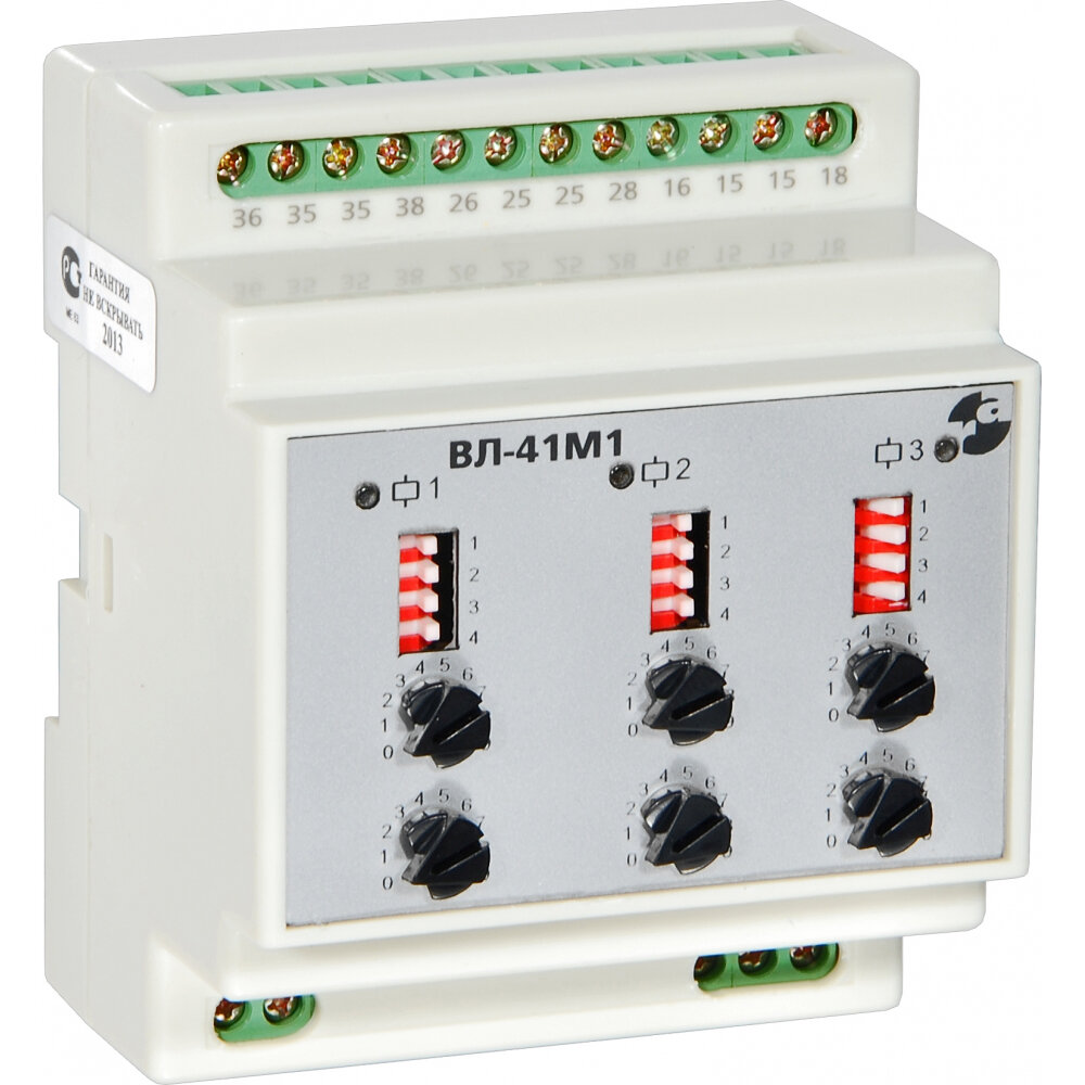 Трехканальное реле времени Реле и Автоматика ВЛ-41М1