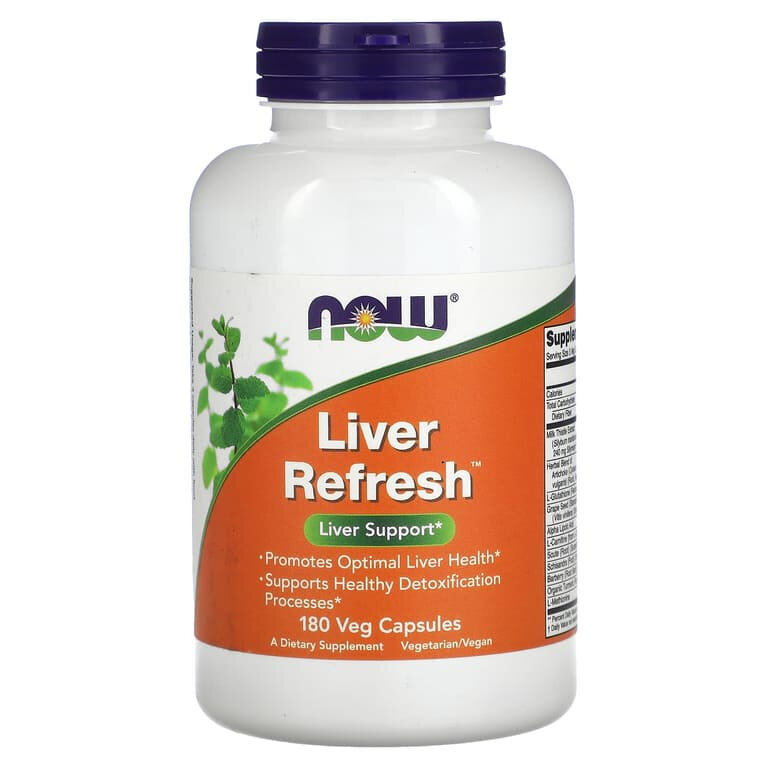 NOW Foods Liver Refresh, Ливер Рефреш 180 капсул
