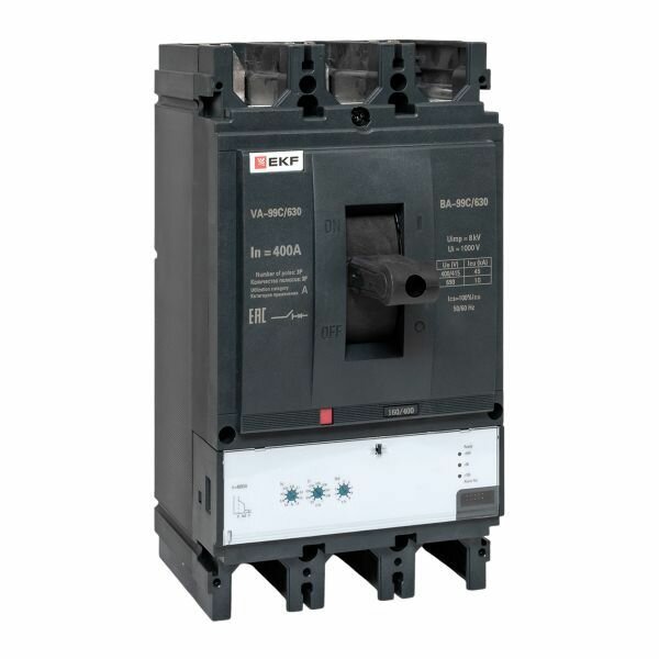 Выключатель автоматический 3п 630/400А 45кА ВА-99C Compact NS PROxima, EKF MCCB99C-630-400 (1 шт.)