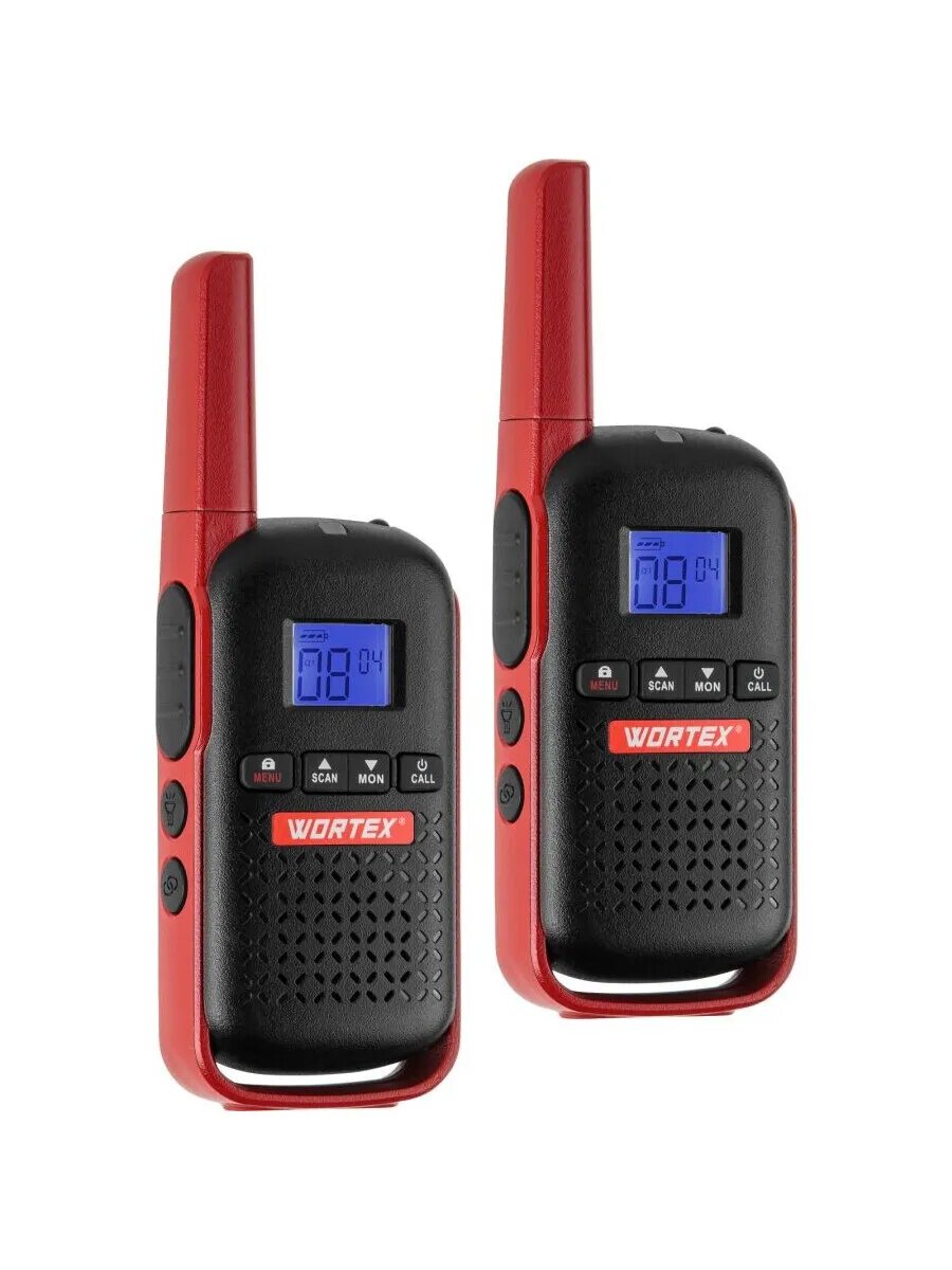Рация 2 шт. портативная WORTEX WT 0805 SOLO без АКБ (1323985)