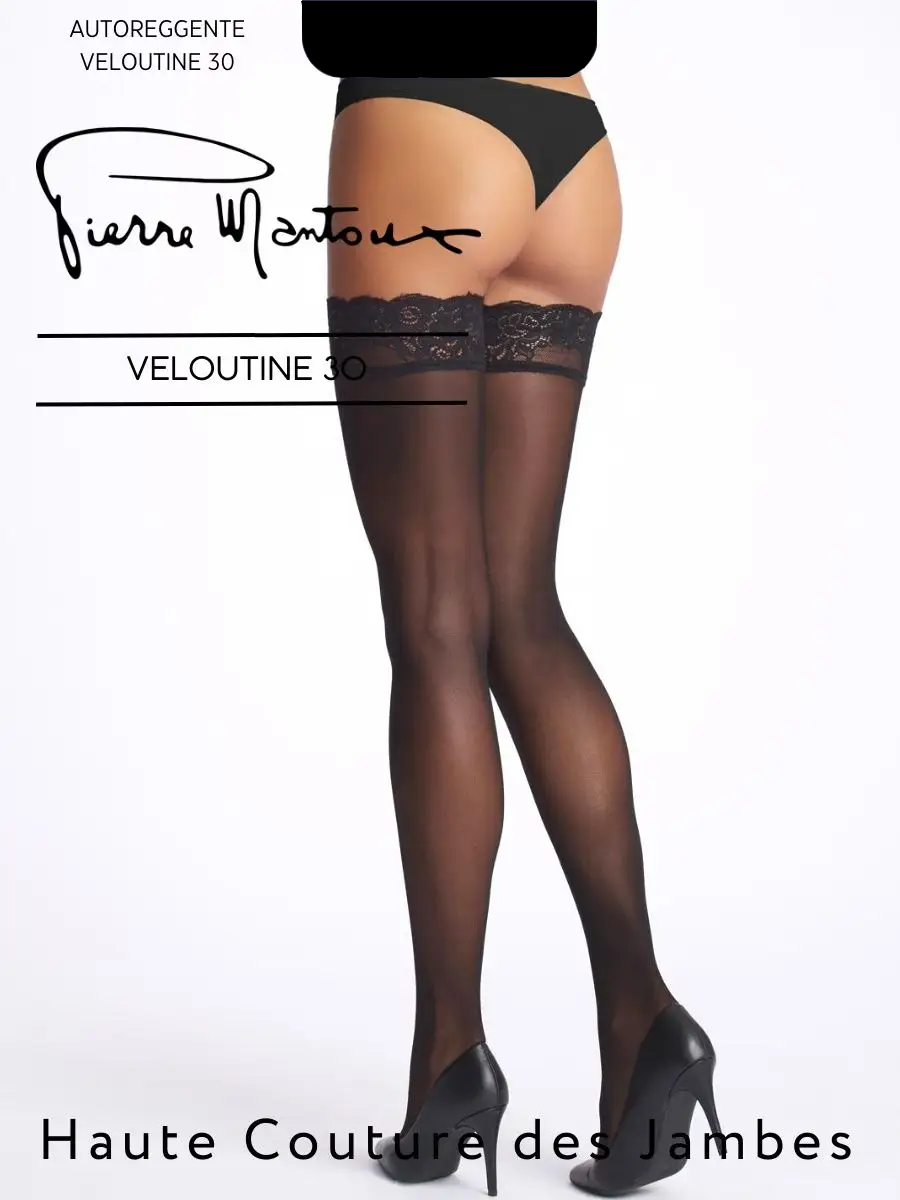 Чулки Pierre Mantoux Veloutine 30 Autoreggente