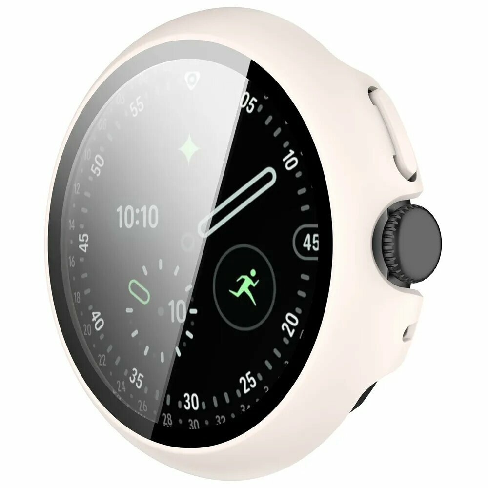Защитный чехол для Google Pixel Watch 4 45 мм, обеспечивающий защиту от падений и ударов с защитой экрана, в элегантном и минималистичном дизайне, белый,45mm,10