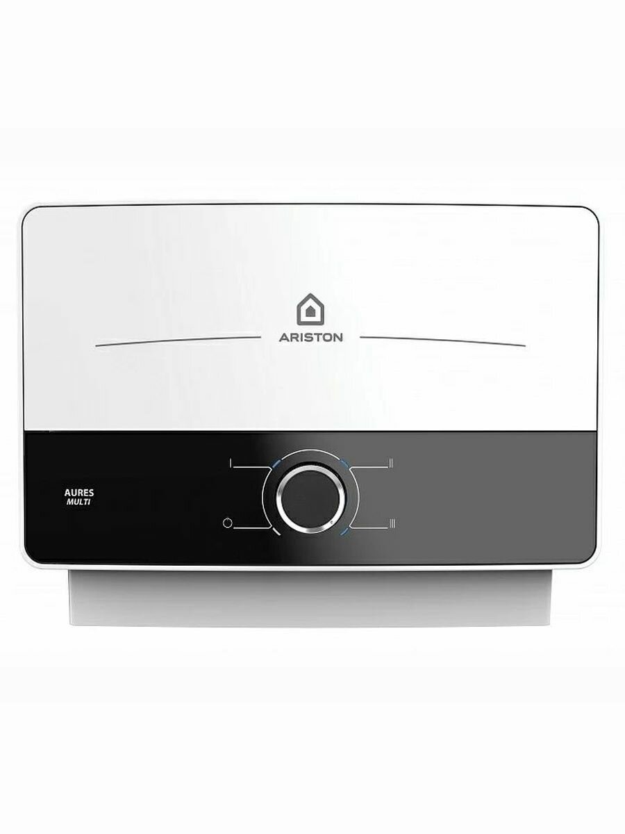 Водонагреватель проточный электрический Ariston AURES SLIM MULTI 7.7, 7.7 кВт, белый